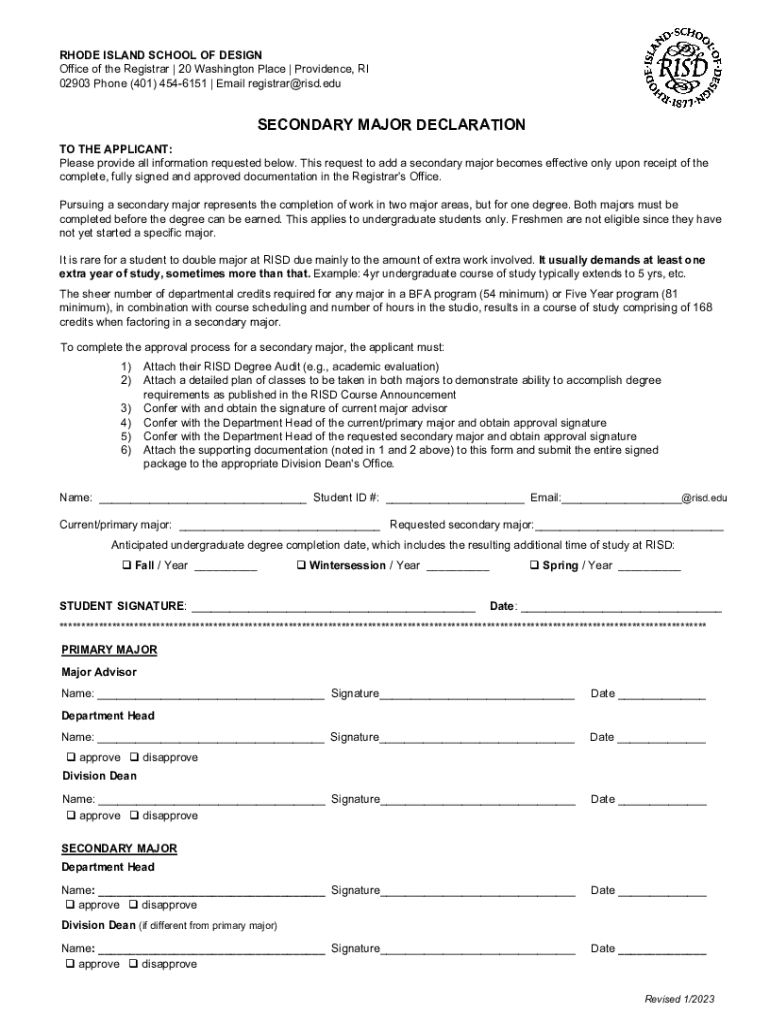 Fillable Online Request First-Year Admissions InformationRISD Fax Email ...