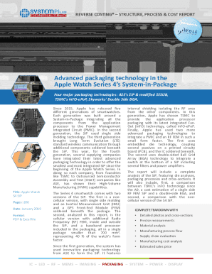 Fillable Online Advanced packaging technology in the Apple Watch Series ... Fax Email Print ...