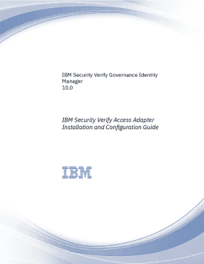 Fillable Online IBM Security Verify Governance Identity Manager Fax Email Print - pdfFiller