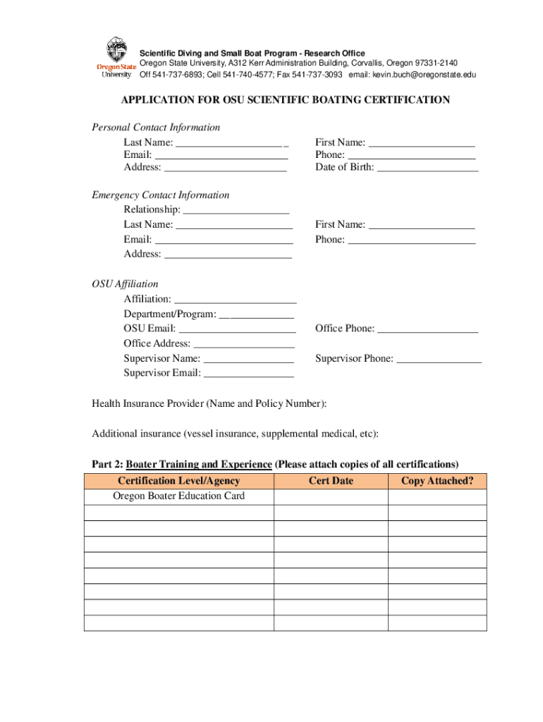 Fillable Online research oregonstate OSU FLOAT PLANResearch Office ...