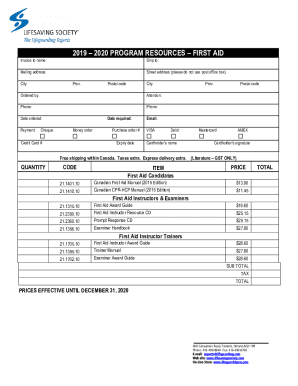 Fillable Online First Aid Program Resources Fax Email Print - pdfFiller