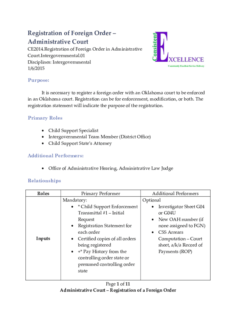 Fillable Online District Court Steps for Registration of a Foreign ...