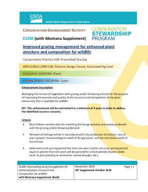 Fillable Online Improved Grazing Management for Enhanced Plant ...
