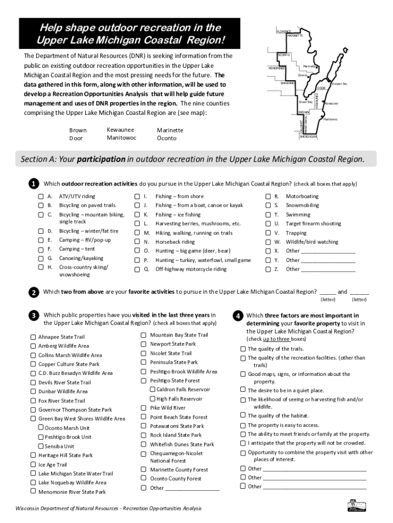 Fillable Online dnr wi Plugging in to the power of public lands ...