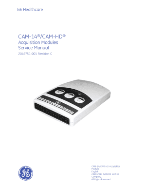 Fillable Online CAM-14/CAM-HD - Acquisition Modules Service Manual Fax ...
