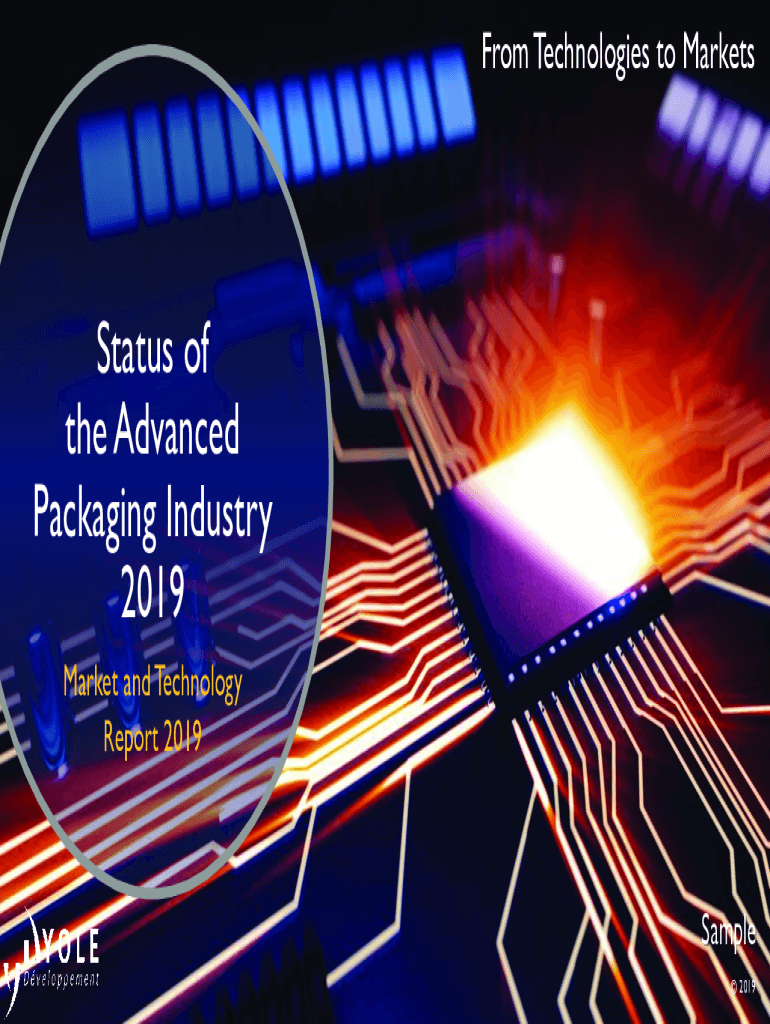 Fillable Online Status of the Advanced Packaging Industry 2021 - Sample ...