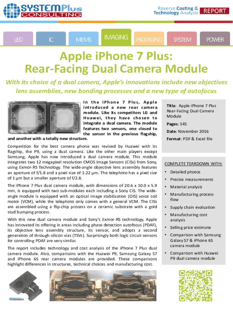 Fillable Online Apple's 'iPhone 7 Plus' to sport dual-camera iSight array ... Fax Email Print ...