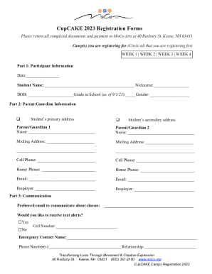 Fillable Online Class Registration Forms Fax Email Print - pdfFiller