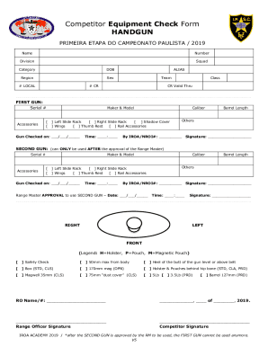 Fillable Online Competitor Equipment Check Form HANDGUN Fax Email Print ...