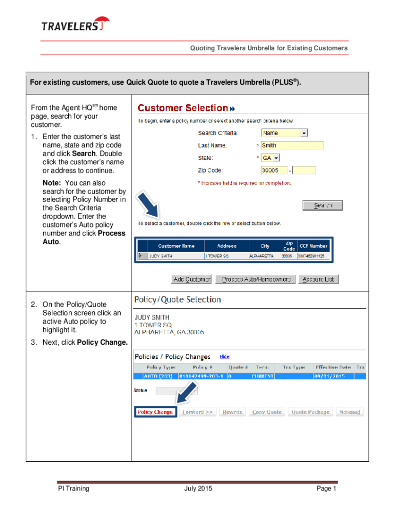 Fillable Online Umbrella Insurance Policy Coverage and Quotes Fax Email ...
