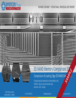 Fillable Online 3D NAND Memory Comparison 2019 - System Plus Consulting ...