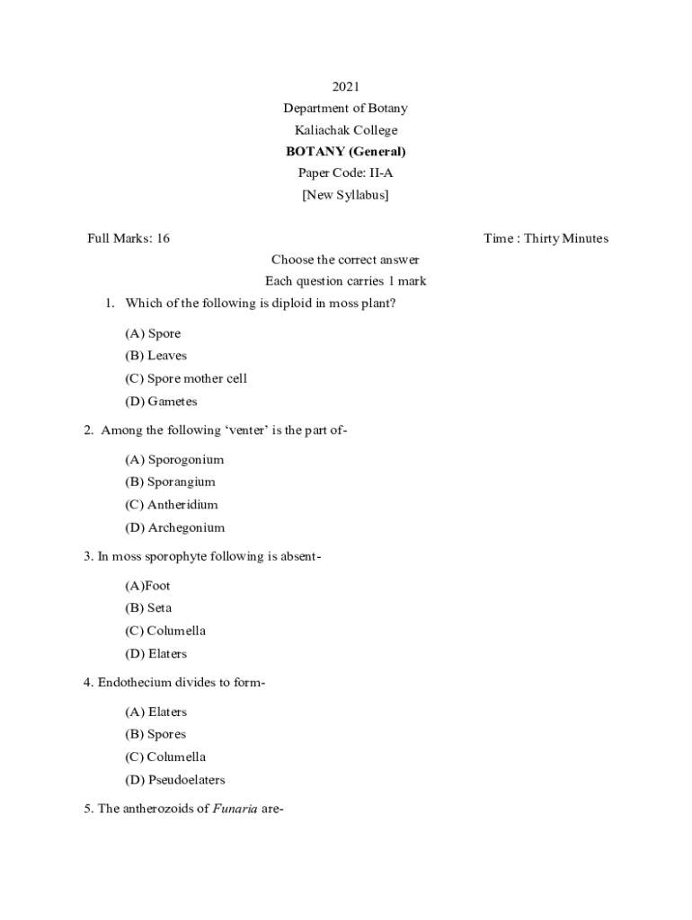 Fillable Online Ii A New Syllabus Full Marks 16 Time Thirty Mi Fax Email Print Pdffiller 