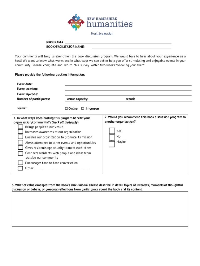 Fillable Online Post-Internship Host Evaluation FormCollege of Forestry ...