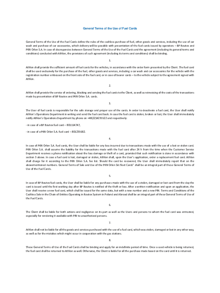 Fillable Online Fleet cards under the Payment Service Directive and ...