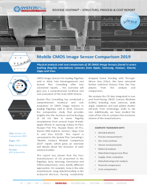 Fillable Online Physical analysis and cost comparison of 28 CMOS Image Sensors found in seven ...