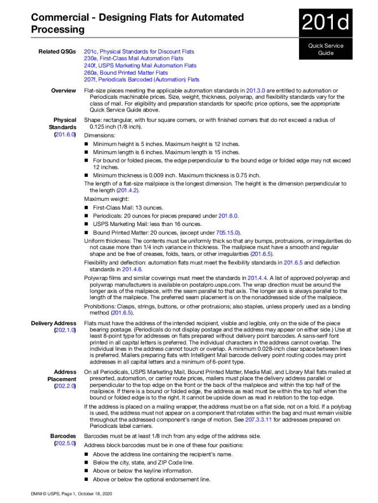 Fillable Online 240f, USPS Marketing Mail Automation Flats Fax Email ...