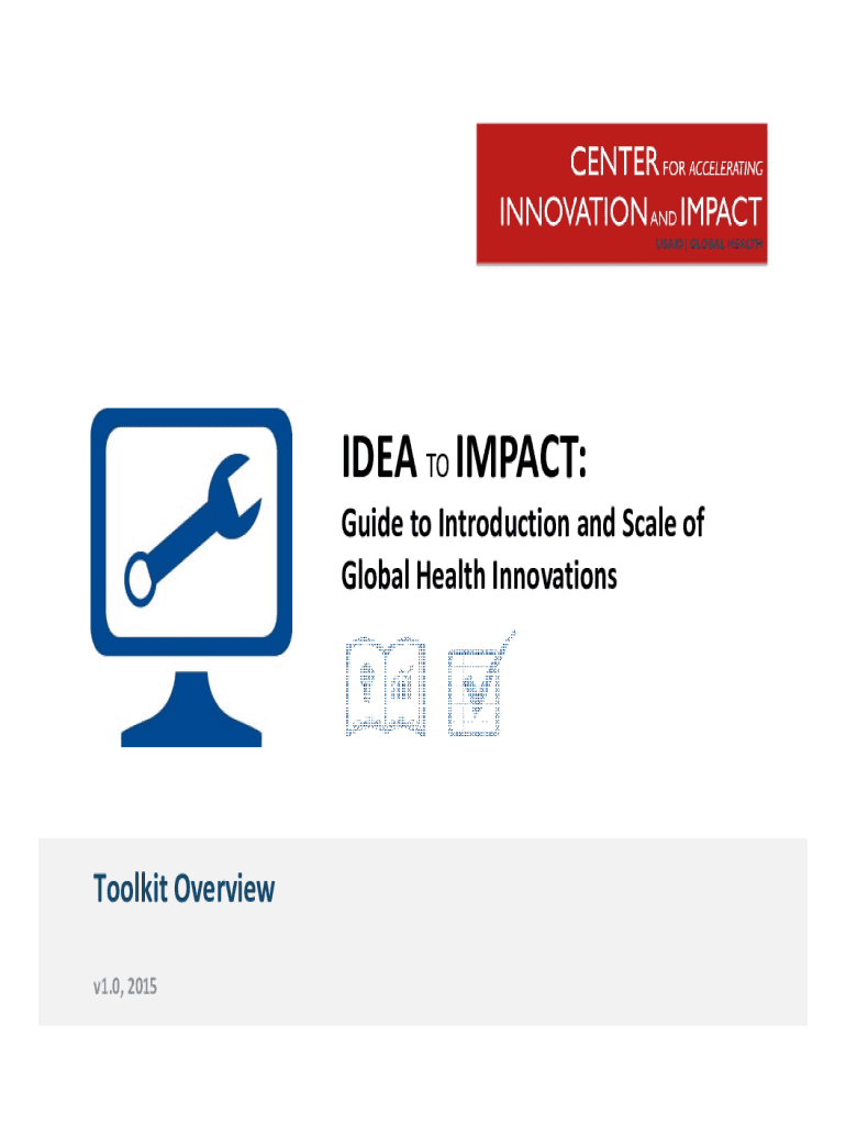 Fillable Online Idea to Impact Toolkit Overview. Toolkit for Idea to Impact Fax Email Print ...