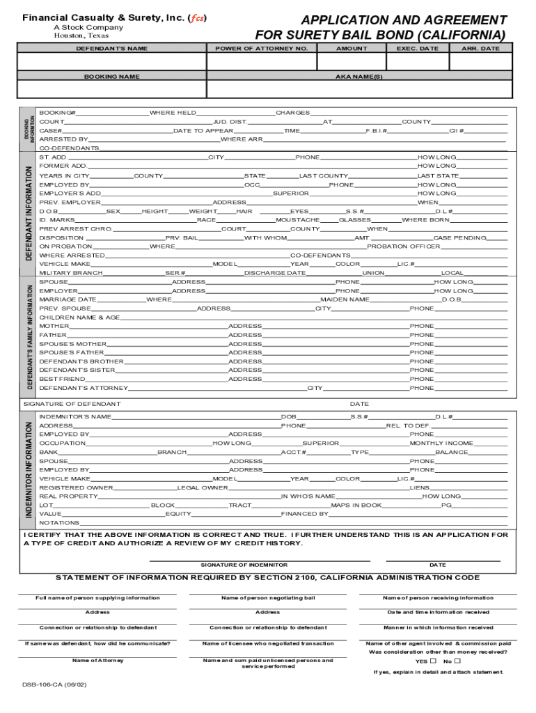 Fillable Online Bail Bond Format - Fill Out and Sign Printable PDF Template Fax Email Print ...