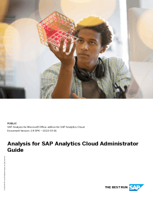 Fillable Online SAP Analytics Cloud Add-In and Analysis for Office with ...