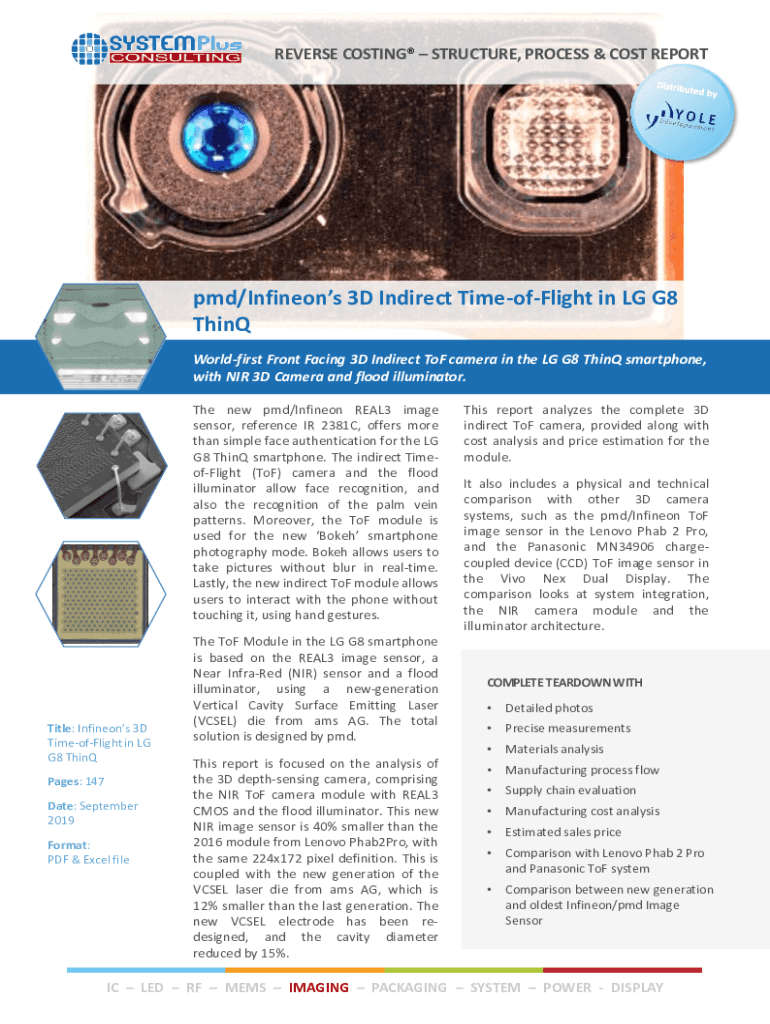 Fillable Online pmd/Infineons 3D Indirect Time-of-Flight in LG G8 ThinQ ...