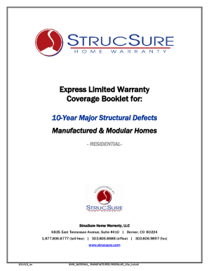 Fillable Online your new home - 10 year structural limited warranty ...