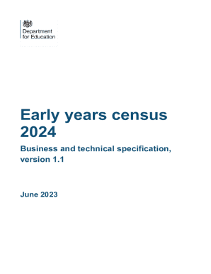Fillable Online Early years census 2024 Fax Email Print - pdfFiller