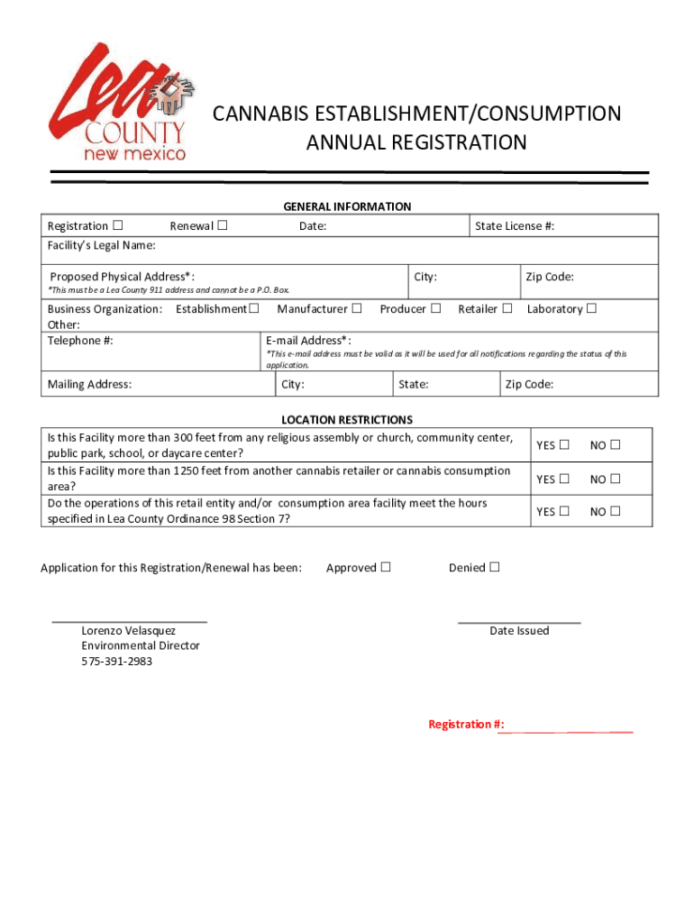 Fillable Online Business License Requirements for Cannabis Businesses ...