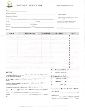 Fillable Online Lemongrass-Spa-Order-Form.pdf Fax Email Print - pdfFiller