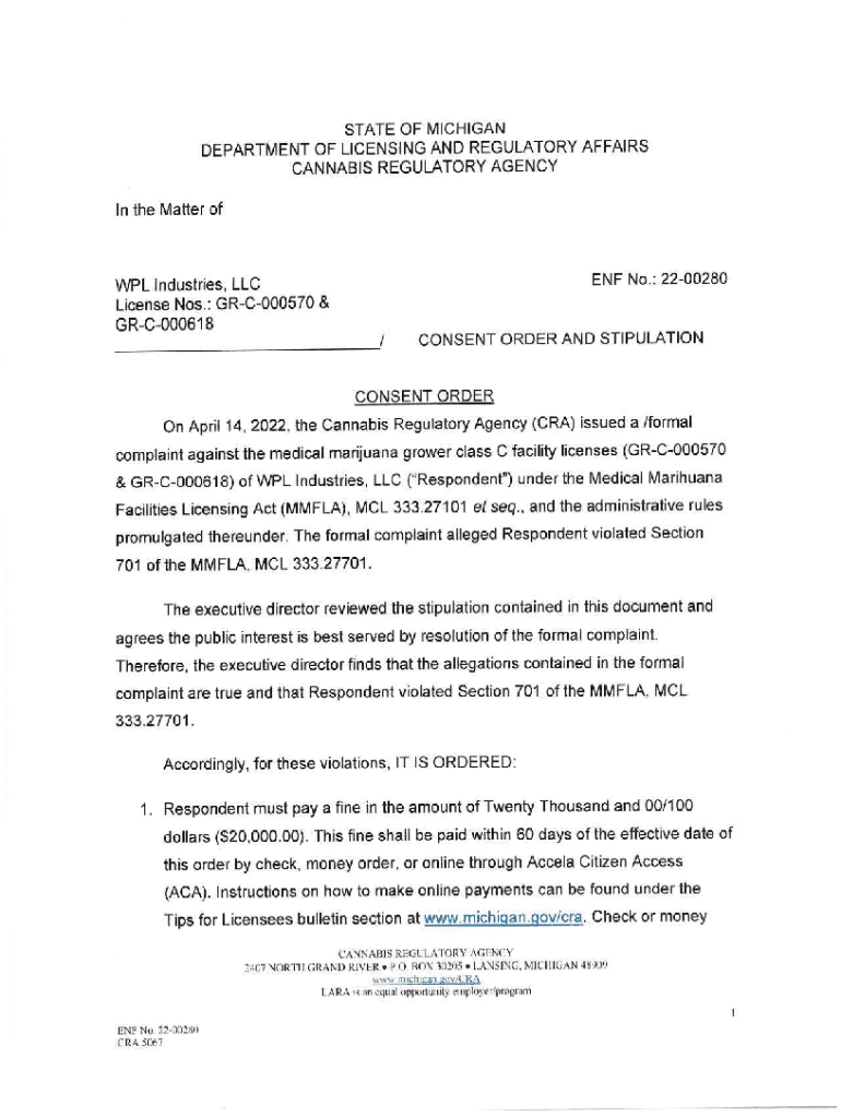 Fillable Online 22-00280 AFS Med-AU Consent Order and Stipulation w POS.pdf Fax Email Print ...