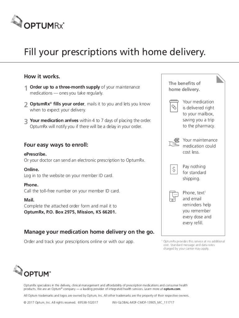 Fillable Online Fill your prescriptions with home delivery. Fax Email ...