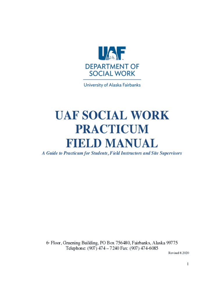 Fillable Online Department of Social Work - Practicum Fax Email Print ...