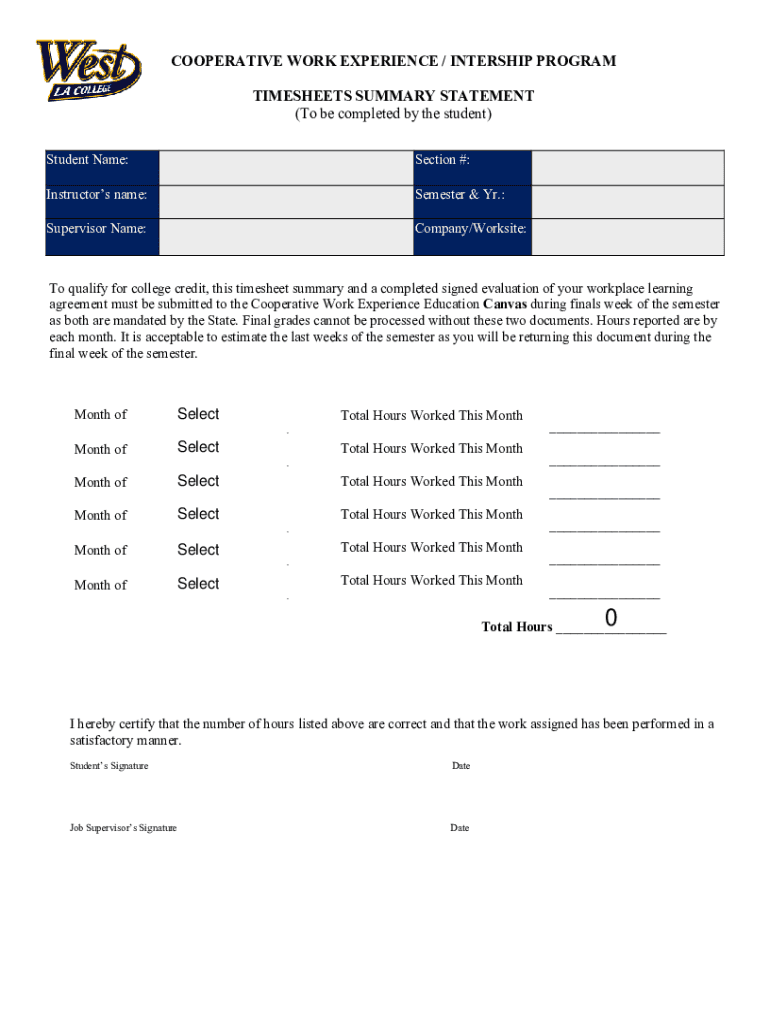 Fillable Online Internship Agreement Form (.pdf) Fax Email Print ...