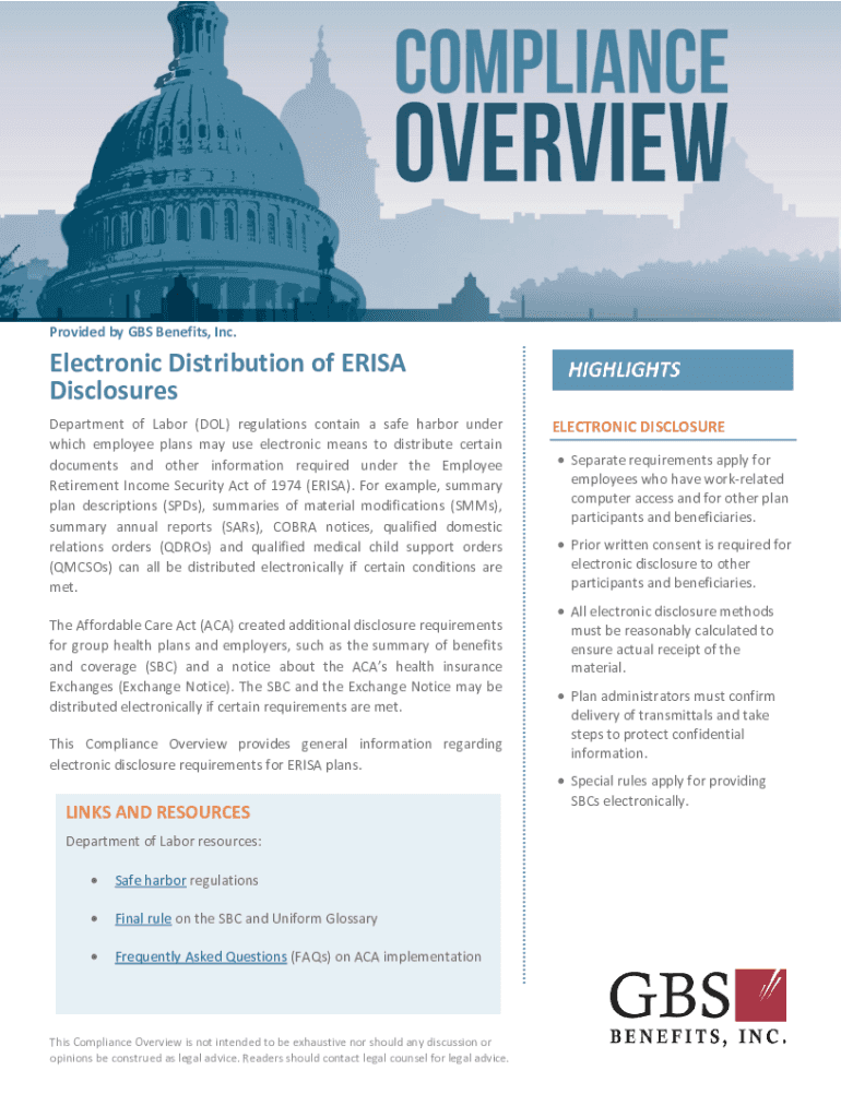 Fillable Online DOL's Long-Awaited Electronic Disclosure Rule for ERISA ...