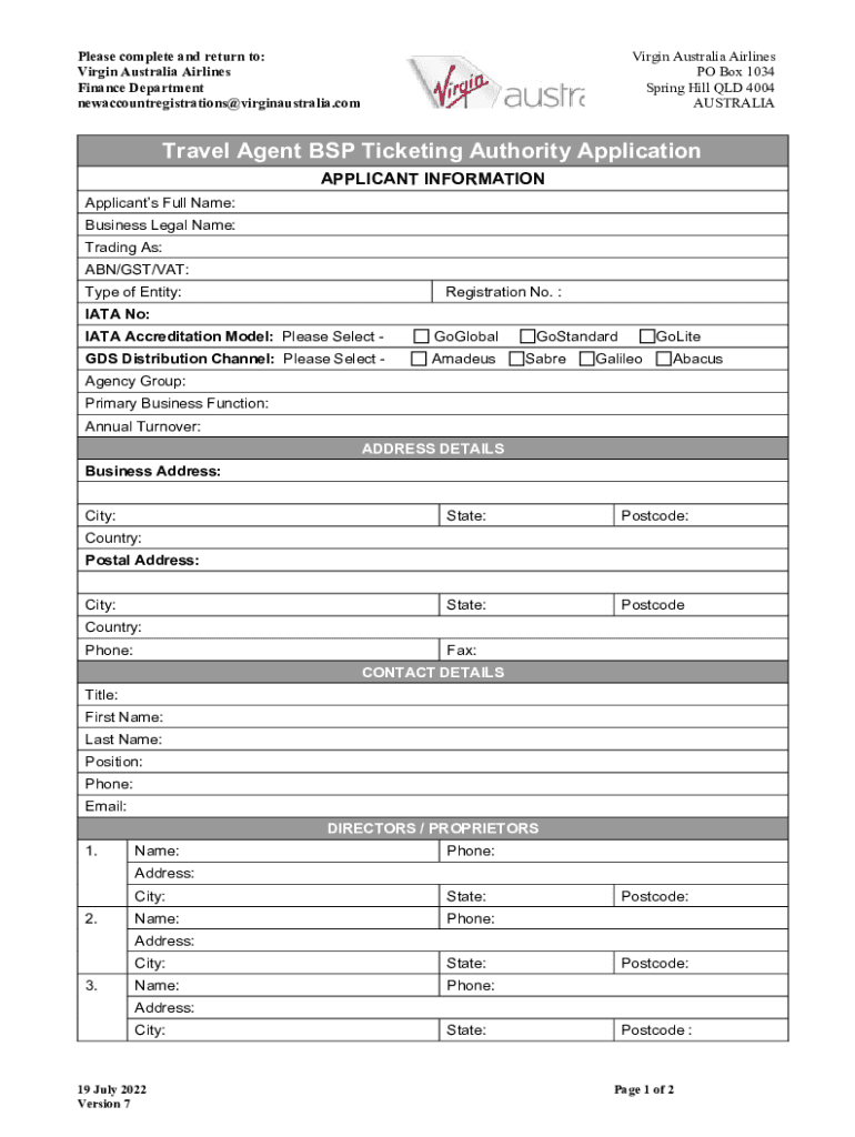 Fillable Online New Zealand Travel agency application form Nov17 for ...