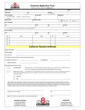 Fillable Online 2014-New Packaging Customer Application Form Fax Email ...