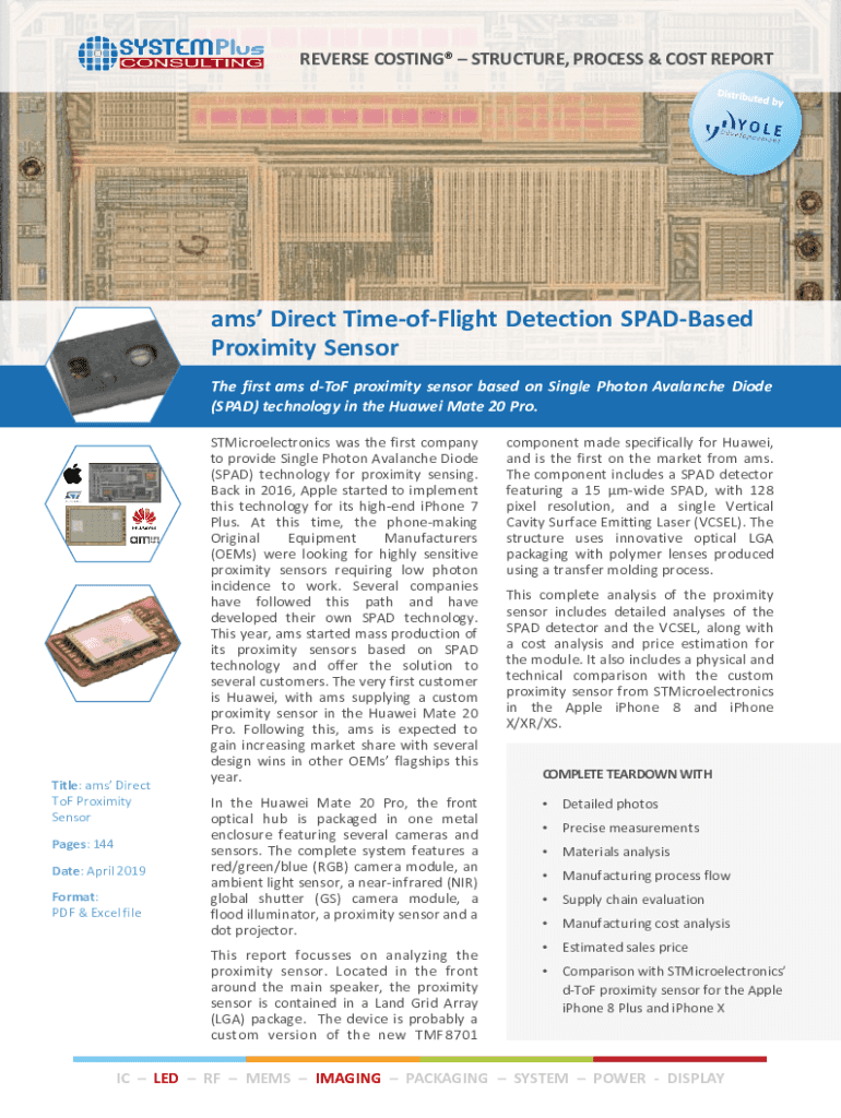 Fillable Online ams Direct Time-of-Flight Detection SPAD-Based Fax Email Print - pdfFiller