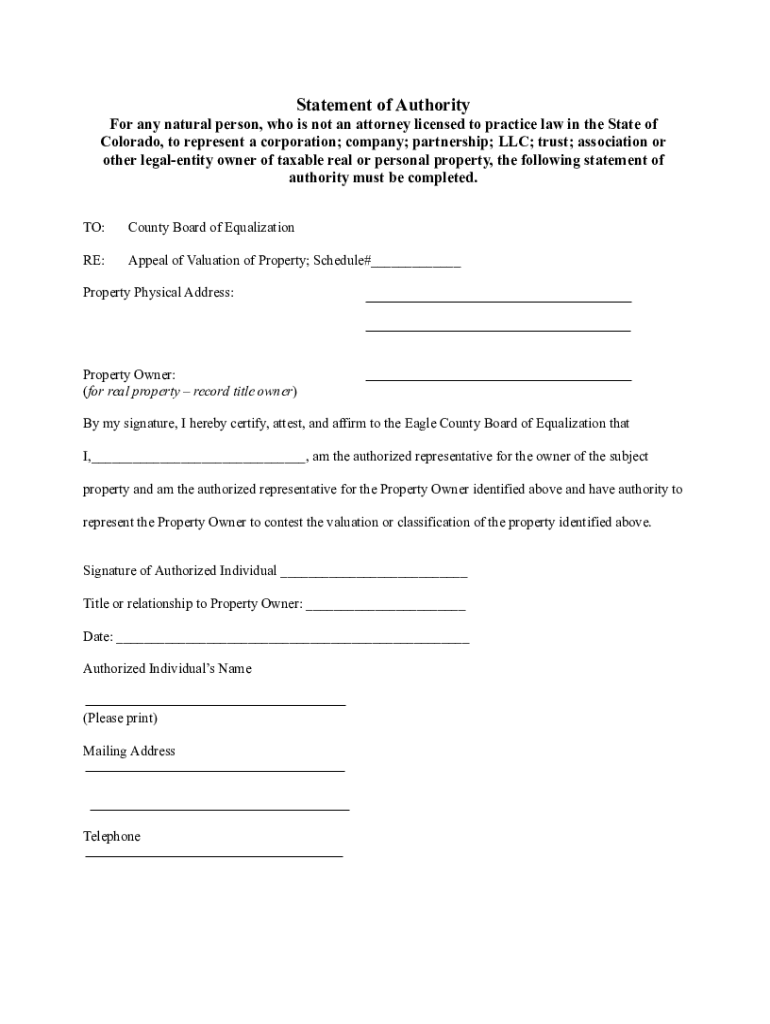 Fillable Online Do I Need a Statement of Authority for My LLC? Fax ...