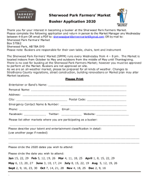 Fillable Online Farmers' Market Application Fax Email Print - pdfFiller