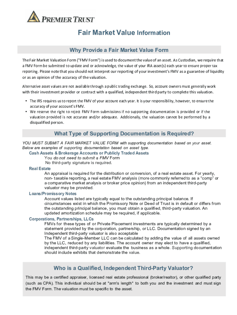 Fillable Online 2022 Fair Market Valuation Form rv9-13 Fax Email Print ...