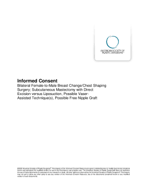 Fillable Online Bilateral Female-to-Male Breast/ Chest Contouring ...