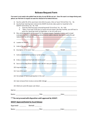 Fillable Online Release Request Form Fax Email Print - pdfFiller