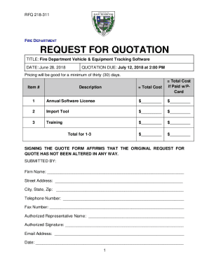 Fillable Online Request for Proposals Large Fire Department Vehicle ...