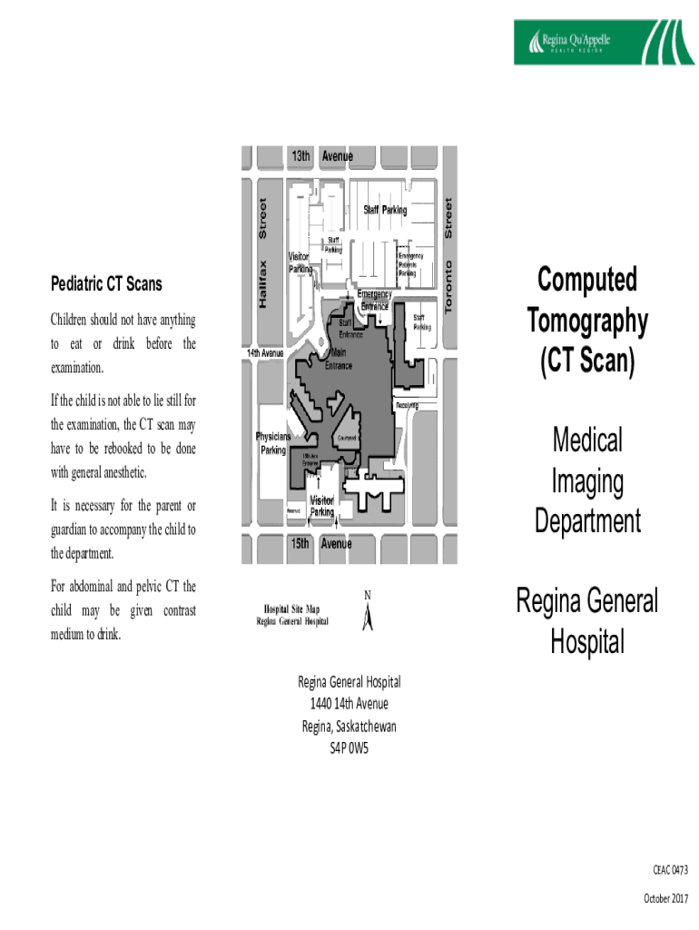 Fillable Online Your child is having a CT scan with sedation Fax Email ...
