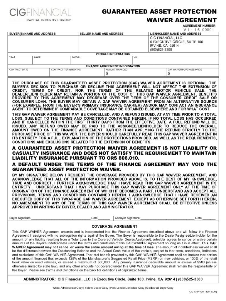 Fillable Online Title 10, 1500-H: Guaranteed asset protection waivers ...