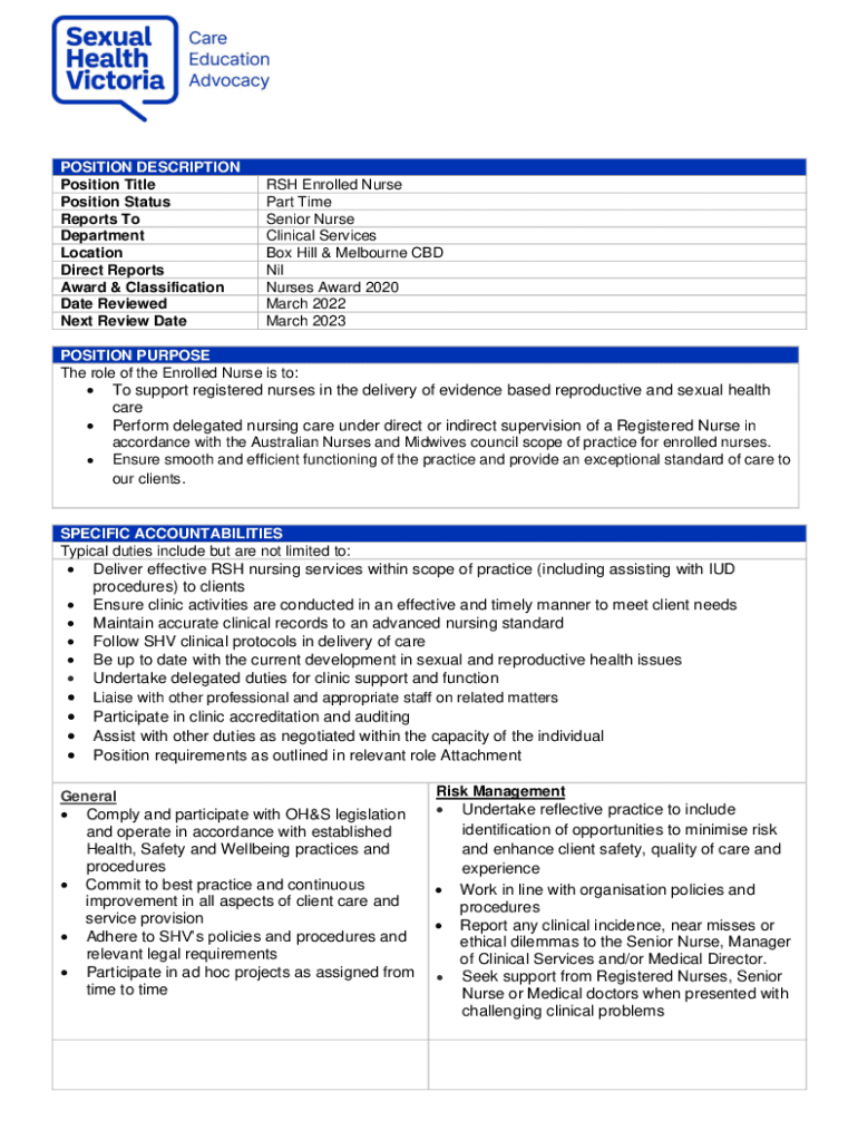 Fillable Online To support registered nurses in the delivery of evidence based ... Fax Email ...