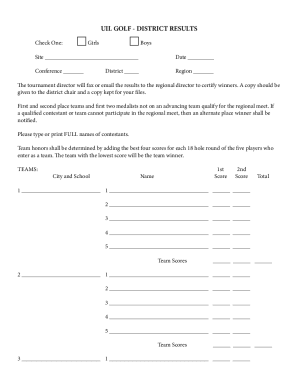 Fillable Online Golf Forms Fax Email Print - pdfFiller