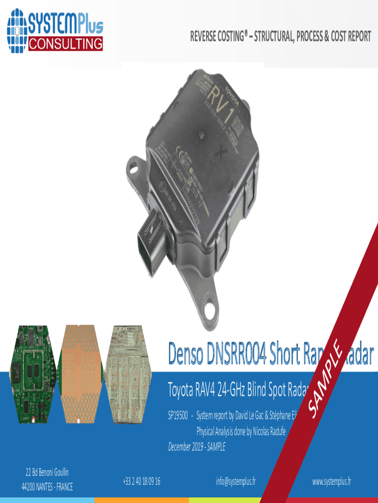 Fillable Online Denso DNSRR004 Short Range Radar - System Plus ...