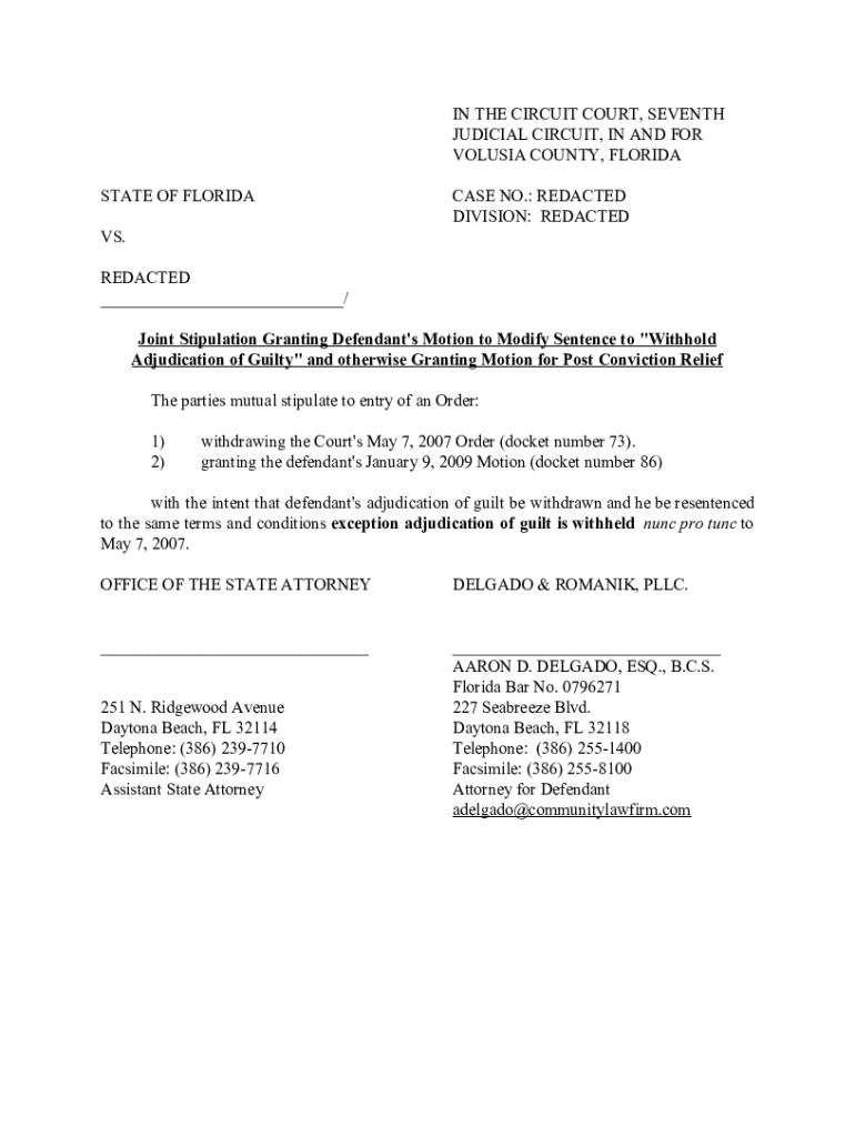 Fillable Online in the circuit court of the seventh judicial Fax Email ...