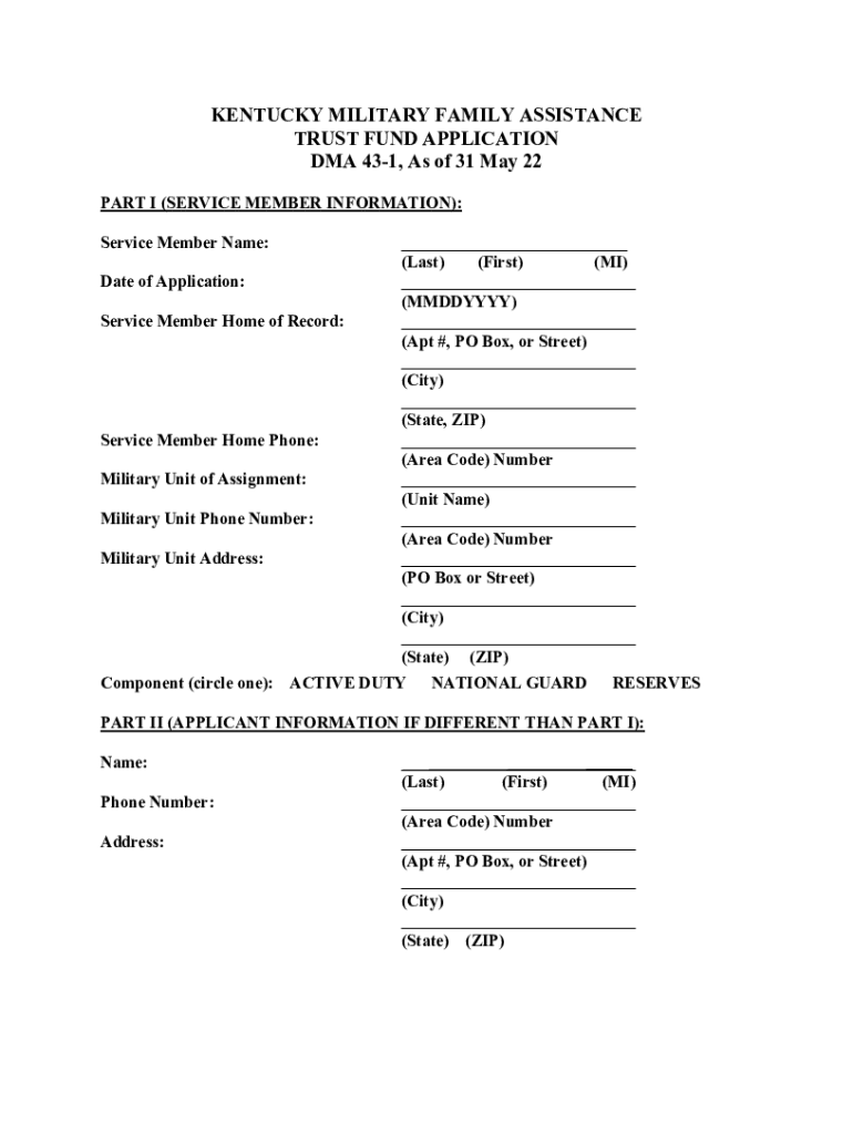 Fillable Online DMA Form 43-1 Fax Email Print - pdfFiller