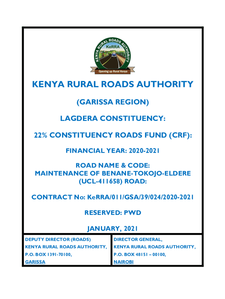 Fillable Online LAGDERA CONSTITUENCY: Fax Email Print - pdfFiller